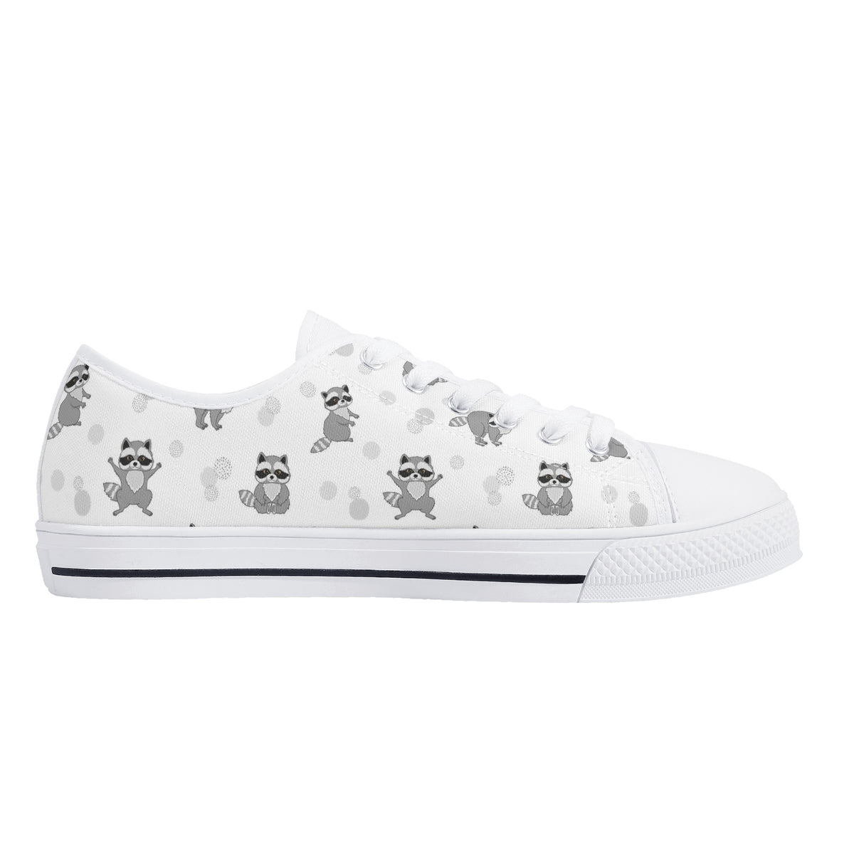 Raccoon Women's Low Top Canvas Shoes – Graco Design